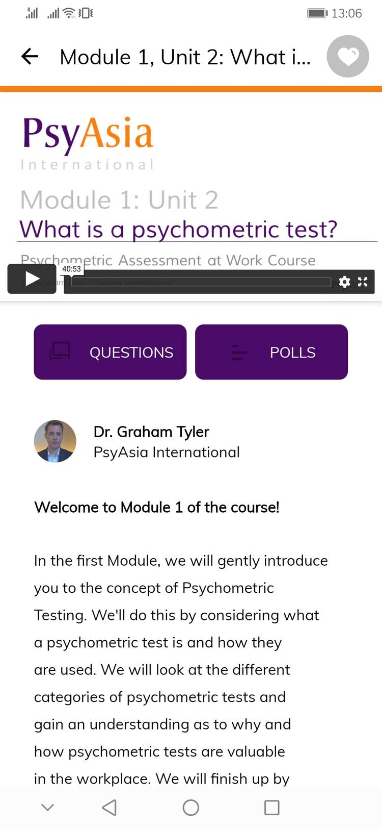 Online Psychometric Training Course BPS Level 1 & 2