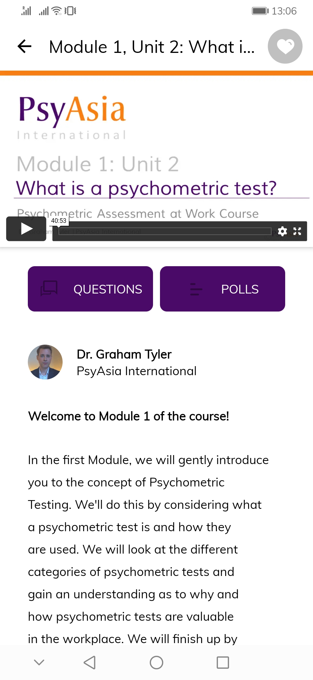 Online Psychometric Training Course BPS Level 1 & 2