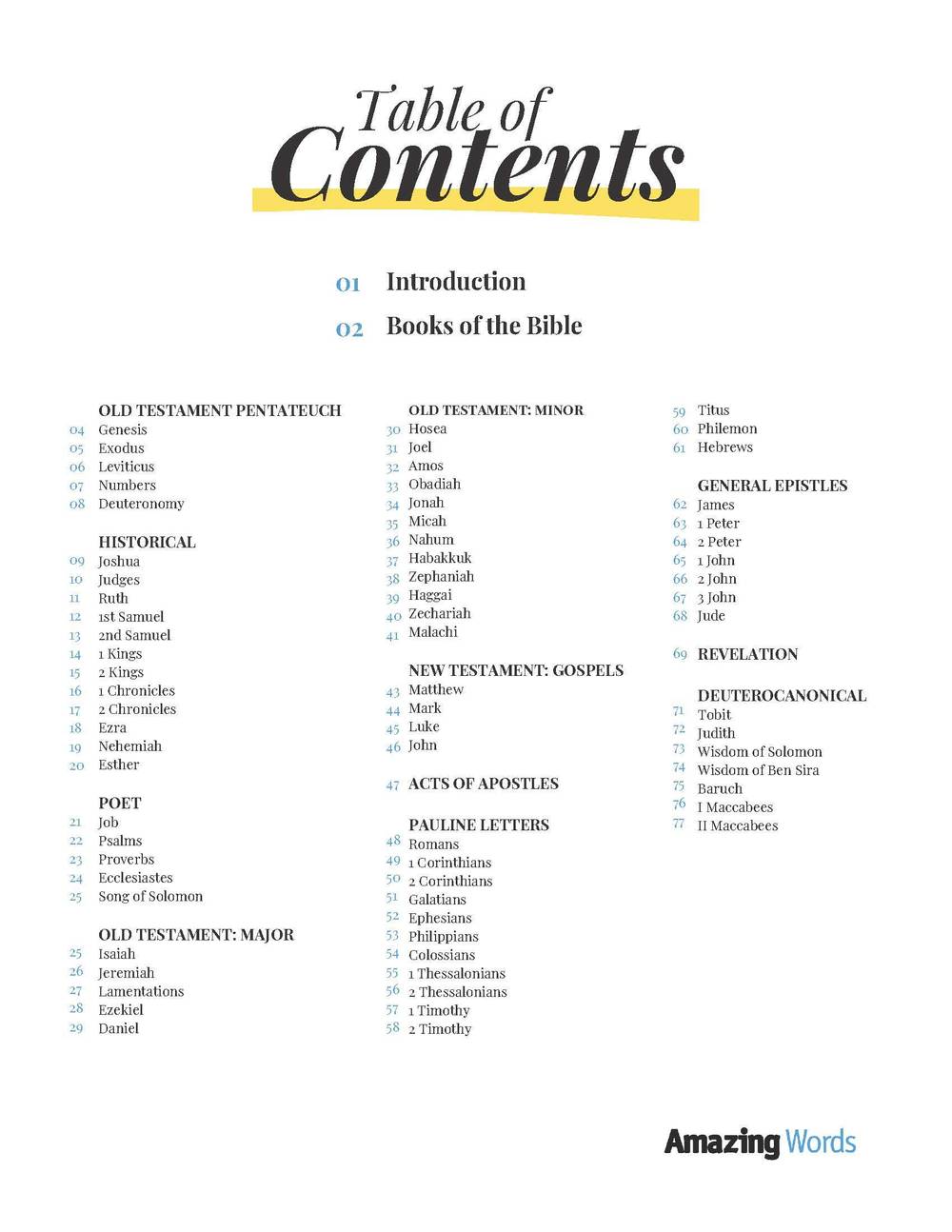 Books of The Bible - Made Amazingly Simple