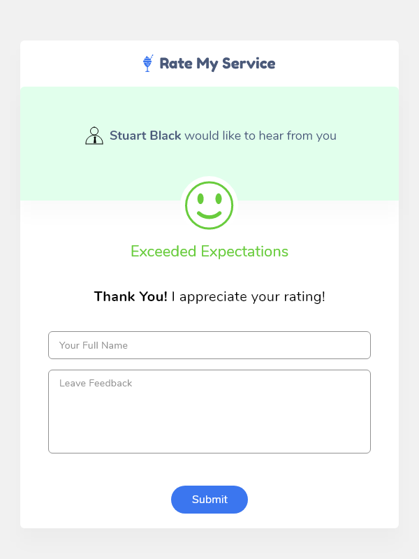 Rate My Service 😡😐😁 QUICKLY & EASILY track your Customer Satisfaction ...