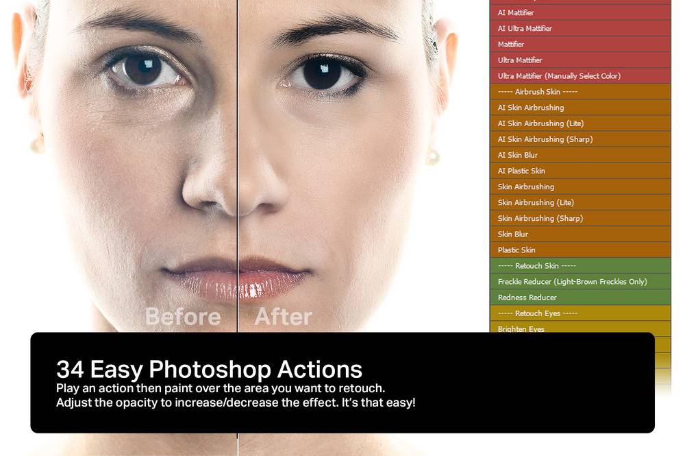 Skin Retouching Actions