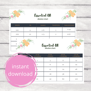 Essential Oil Printable Journal Notebook