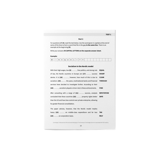 Use of English C1 | 10 Use of English Tests for C1 Advanced (CAE)