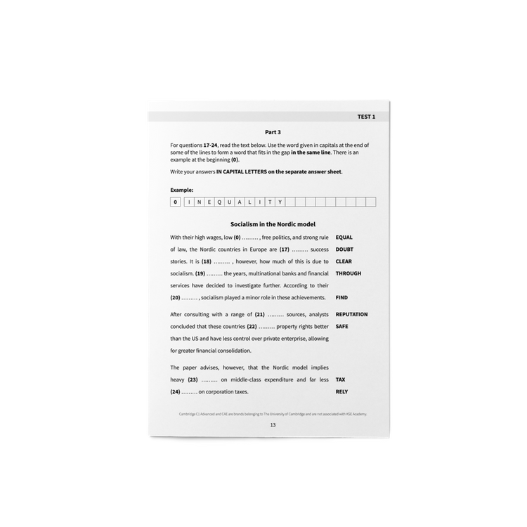 Use of English C1 | 10 Use of English Tests for C1 Advanced (CAE)