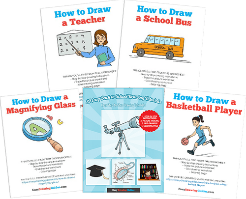 Get a easy, step-by-step drawing ebooks by Easy Drawing Guides