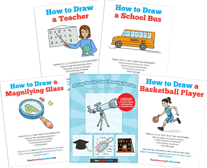 Get a easy, step-by-step drawing ebooks by Easy Drawing Guides