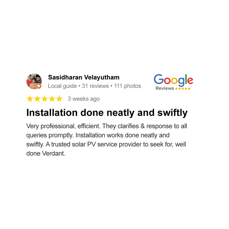 Verdant Solar PV for Home - Website