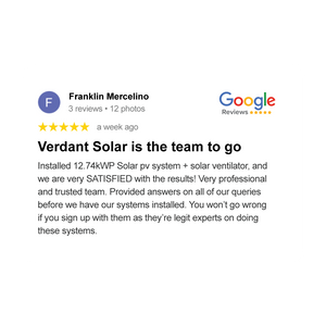 Verdant Solar PV for Home - Website
