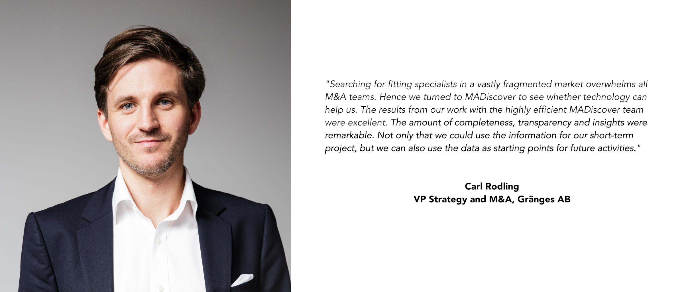 M&A Screening as a Service