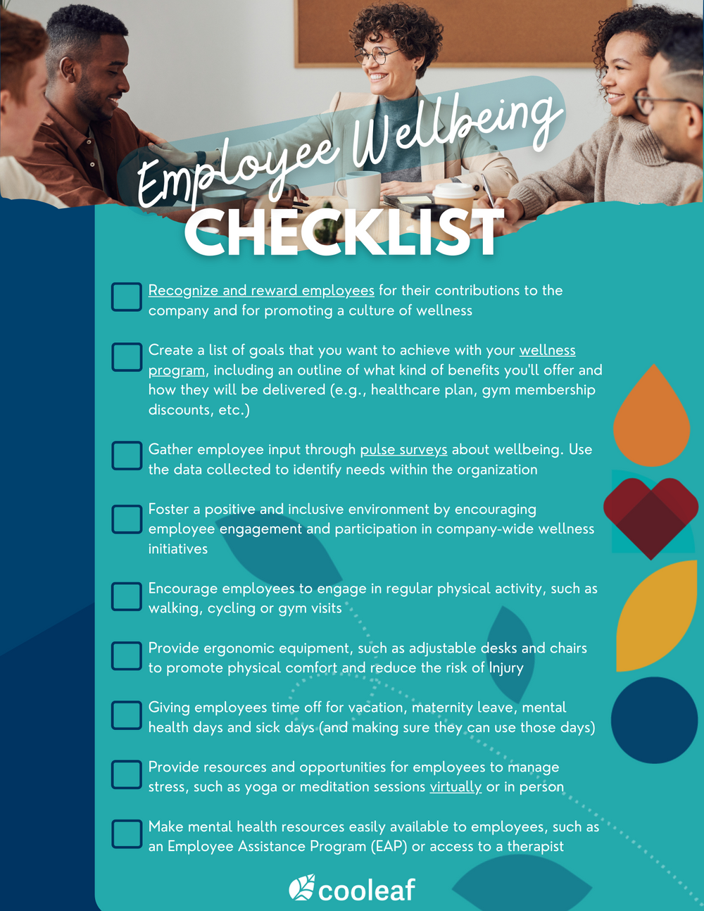 Cooleaf's Employee Wellbeing Checklist