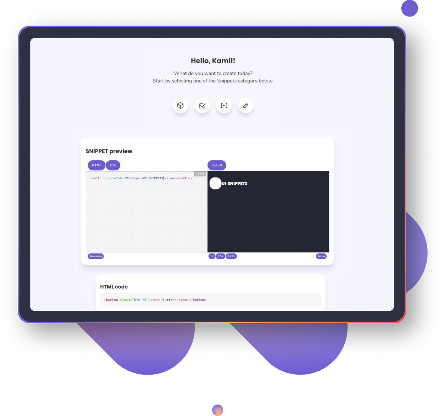 UI-snippets - Your personal snippets library UI-snippets - Your personal snippets library
