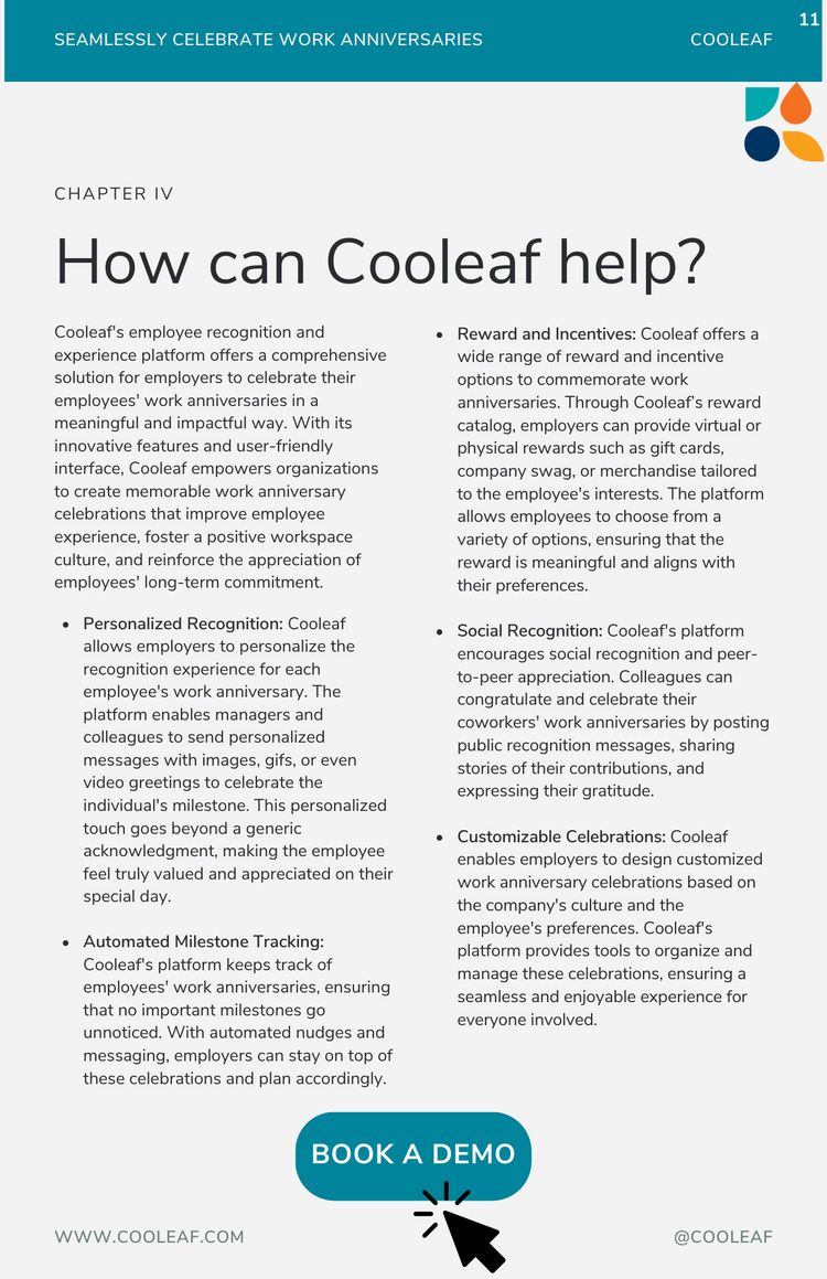 Work Anniversary Ideas Guide Cooleaf