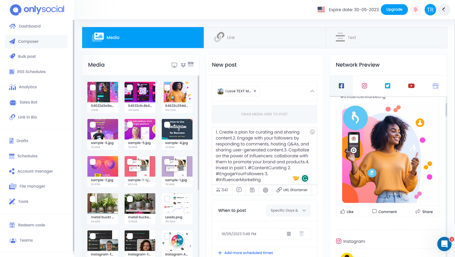 Lifetime Deal for OnlySocial - All-in-One Social Media Management Tool