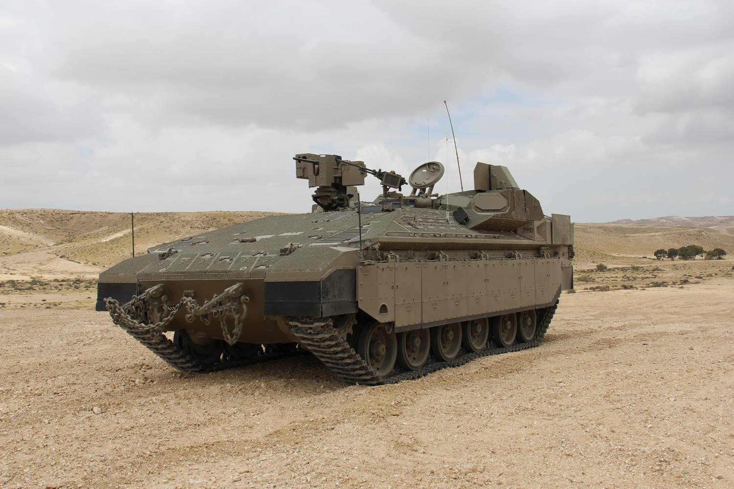 Above: The Rafael Samson RWS is seen here installed on a Namer APC ...