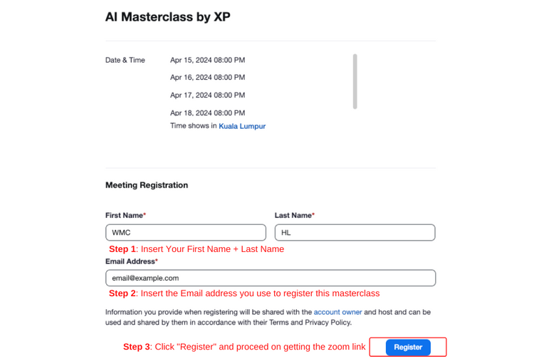 AI Masterclass by XP