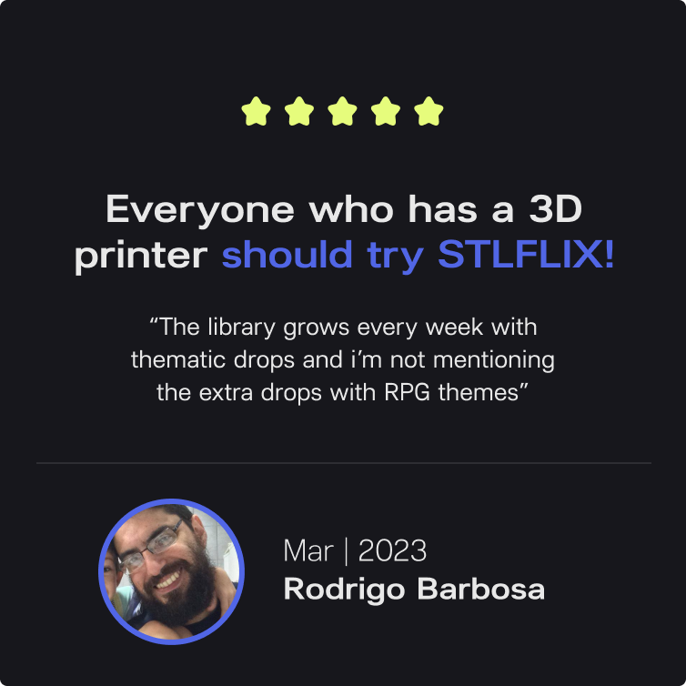 STLFLIX | Assinatura de STL para Impressão 3D