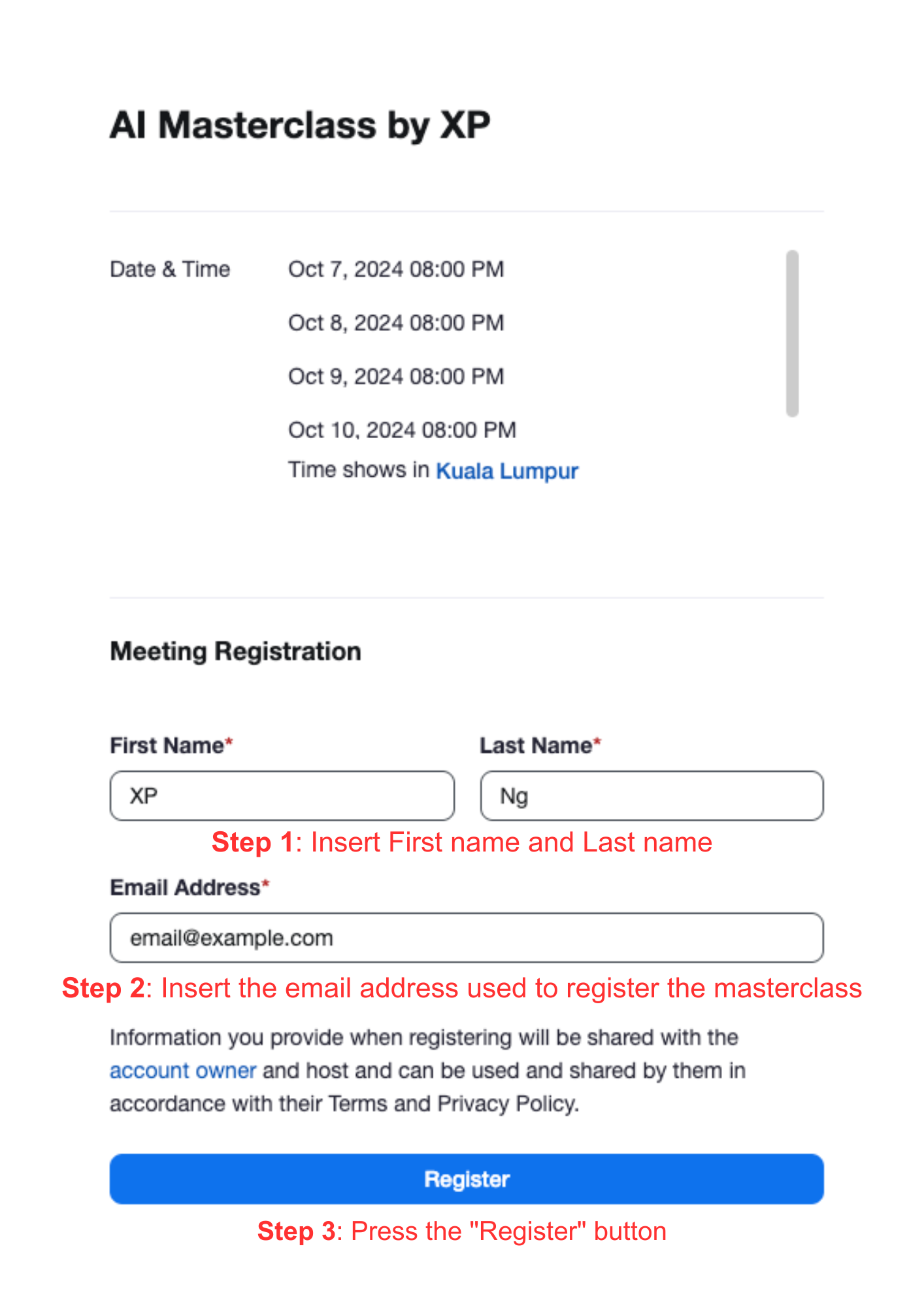 AI Masterclass by XP