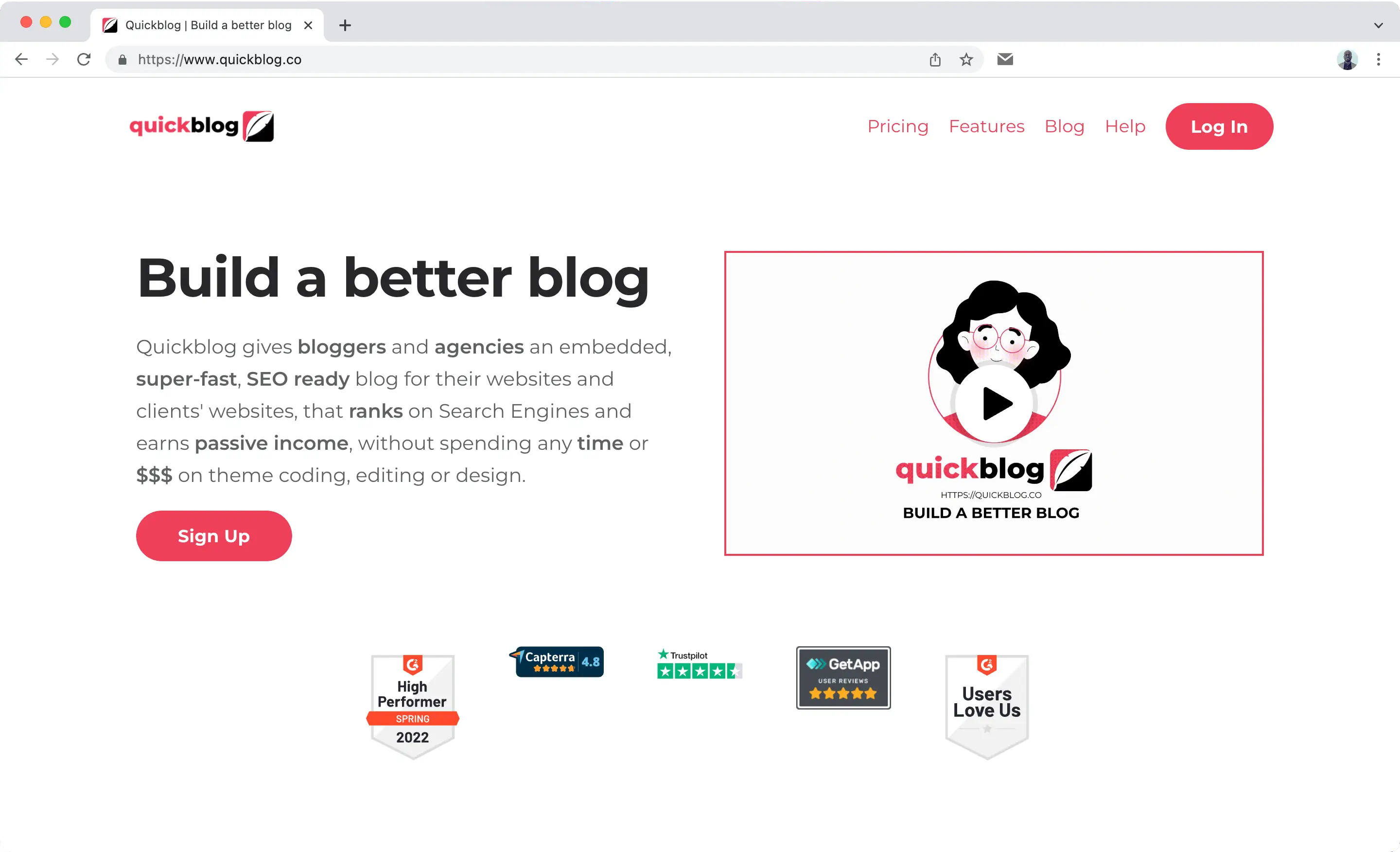 Build a better blog | Quickblog