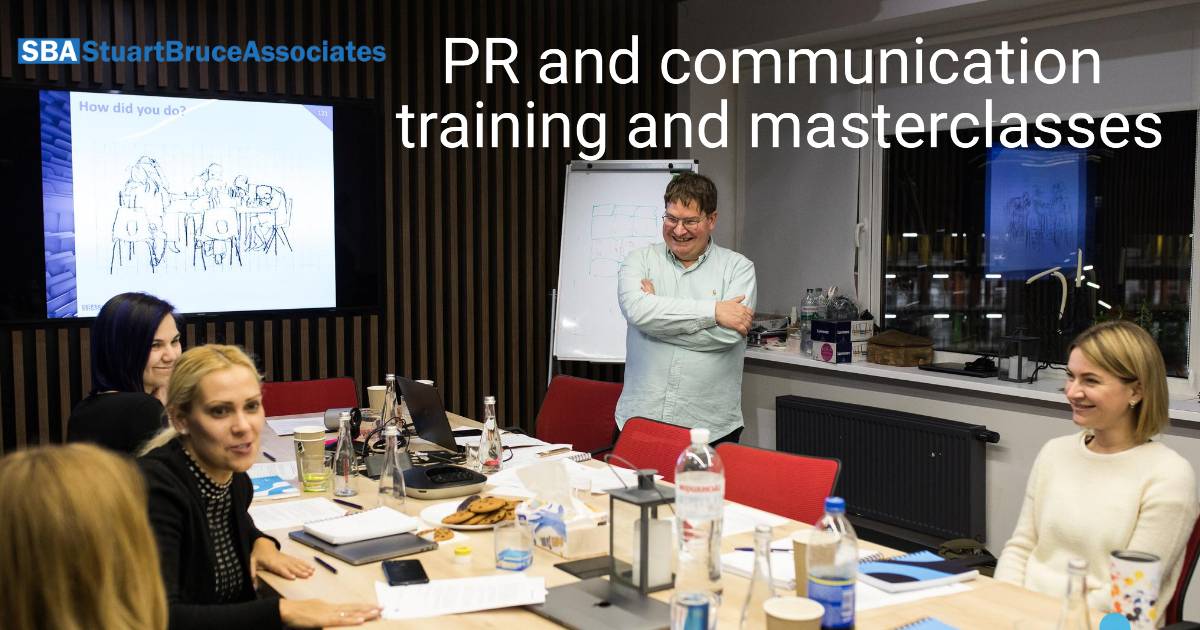 PR and communications training and masterclasses